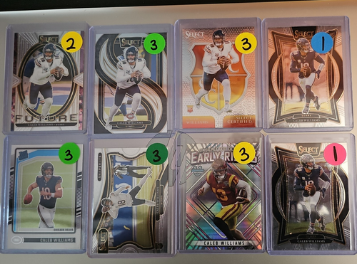 Chicago Bears Trading Card Lot (Rookies, Inserts, Parallels) (61 Total ...