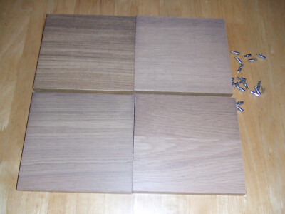 4 x IKEA Oak Gnedby Shelves & Pins ONLY - CD Tower CD/DVD/Book Shelving ...