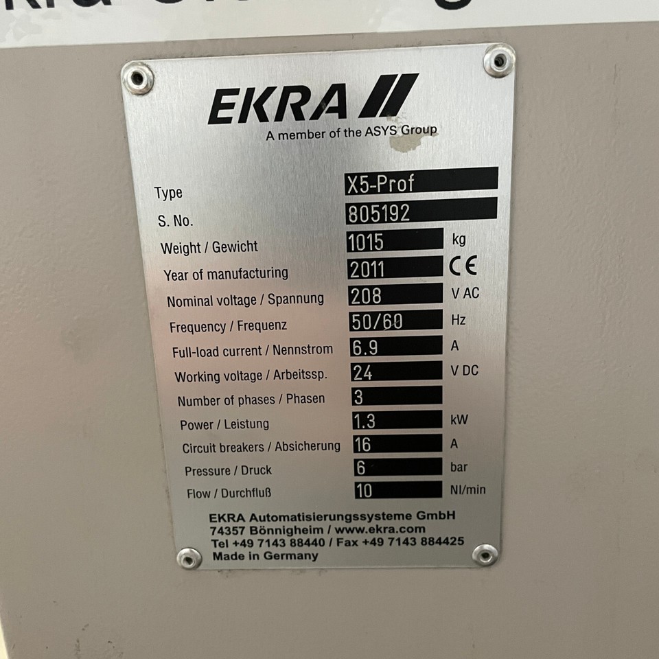EKRA X5-PROF Screen Printer (241308) | eBay