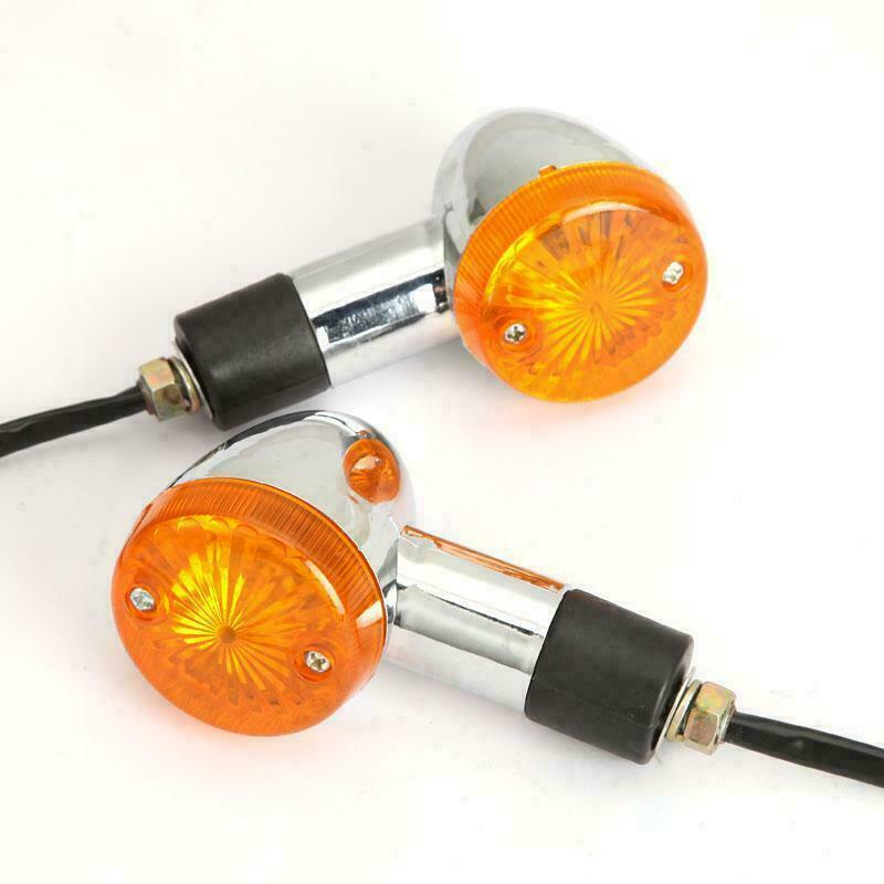 2x Motorcycle Chrome Bullet Turn Signals For Harley Sportster XL 883 ...