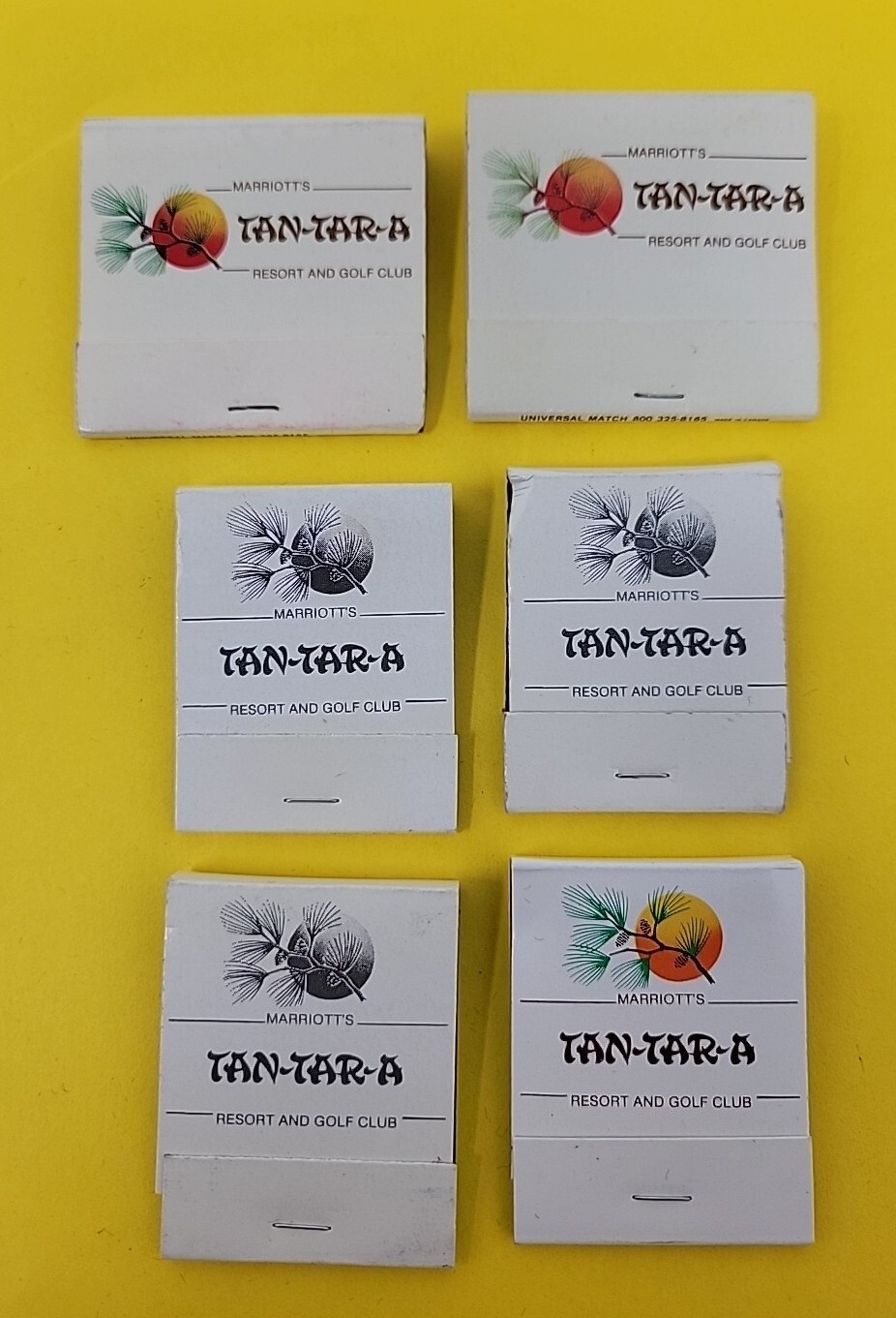 Vintage Lot 6 Marriott's TAN-TAR-A Resort Osage Beach, MO Matchbooks ...