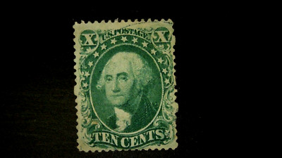 U S Stamps Scott 33 ten cent Washington blue cancel used cv 210.00 | eBay