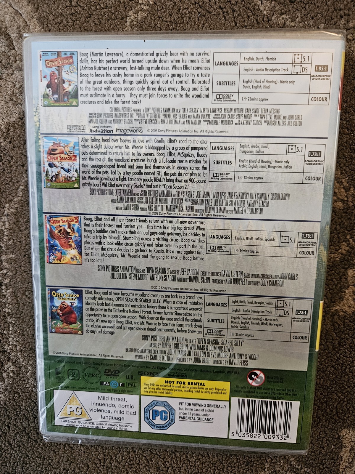 THE COMPLETE OPEN SEASON COLLECTION DVD SEALED 4 FILMS KIDS | eBay UK