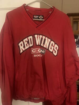 Detroit Red Wings CCM Official Licensed Pull Over Size XL( Fits Like A ...