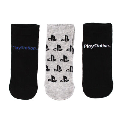 Boys Sony PlayStation Trainer Socks 3 Pair Pack Infants-Juniors UK ...