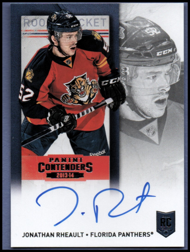 2013-14 Panini Contenders #156 Jonathan Rheault AU RC Auto - NM-MT | eBay
