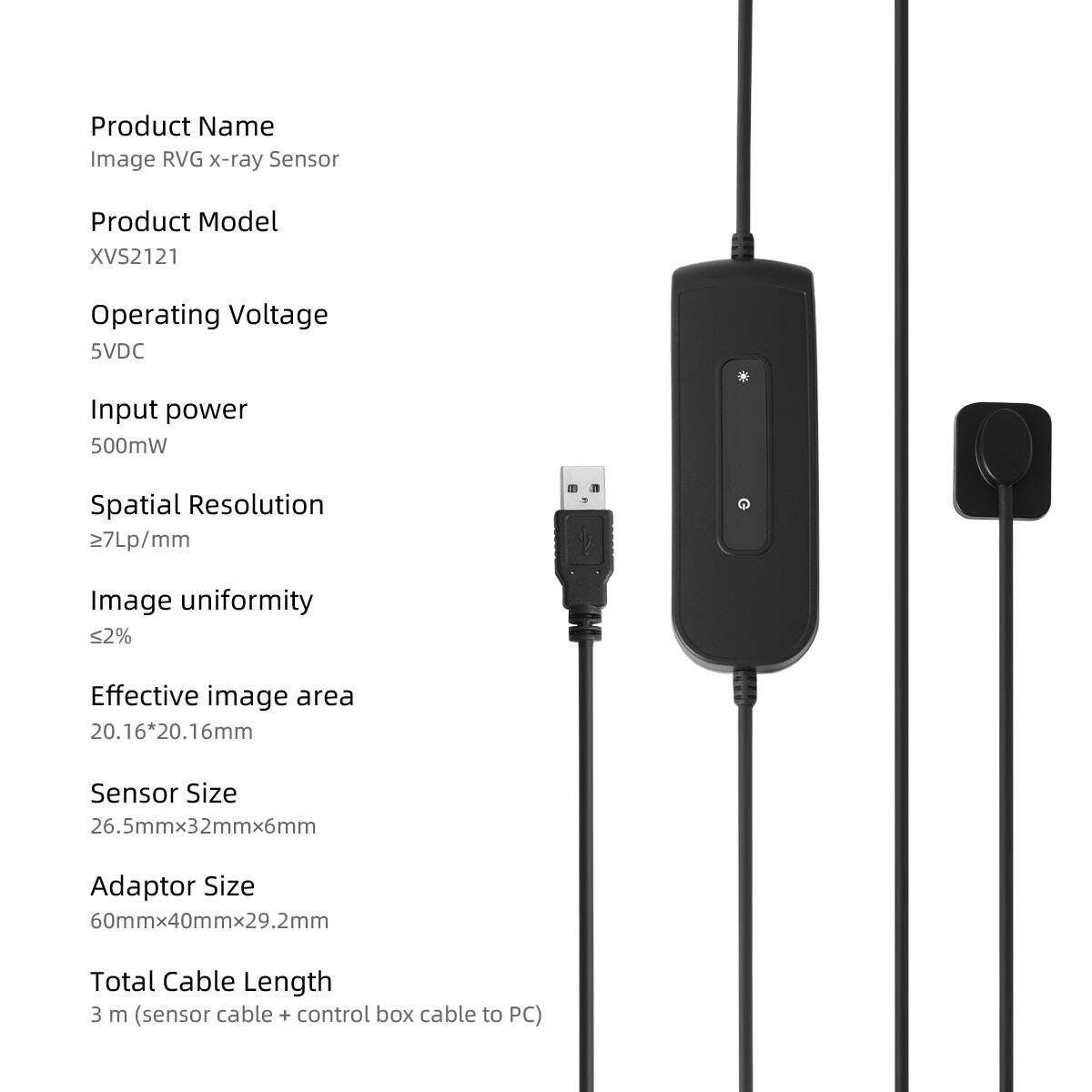 Woodpecker Style Dental Sensor Digital Image System RVG X-Ray Sensor ...