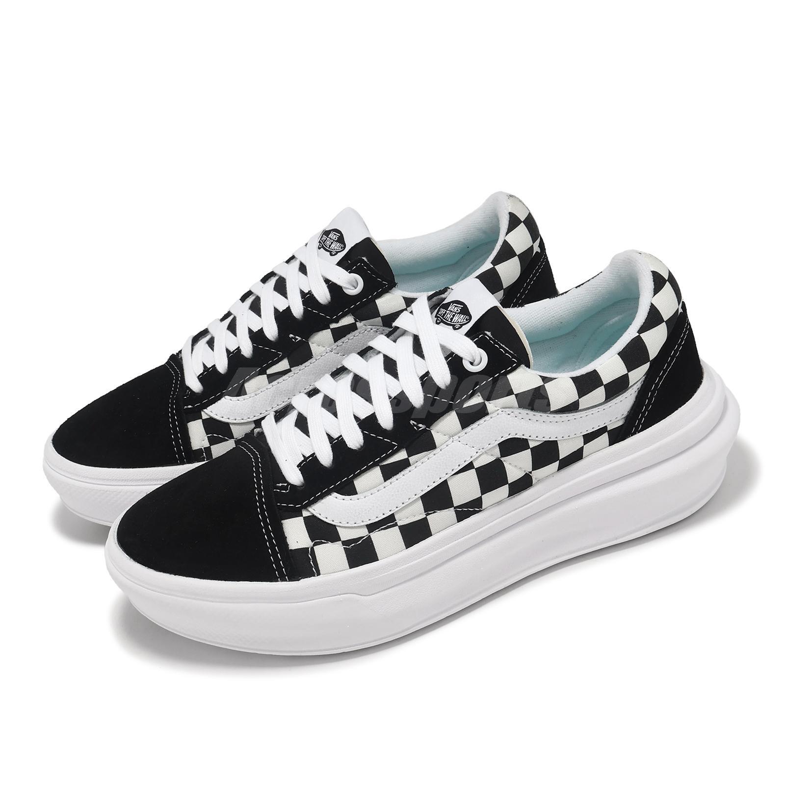 Vans Old Skool Over Checkerboard Black Men Unisex Casual Shoes ...
