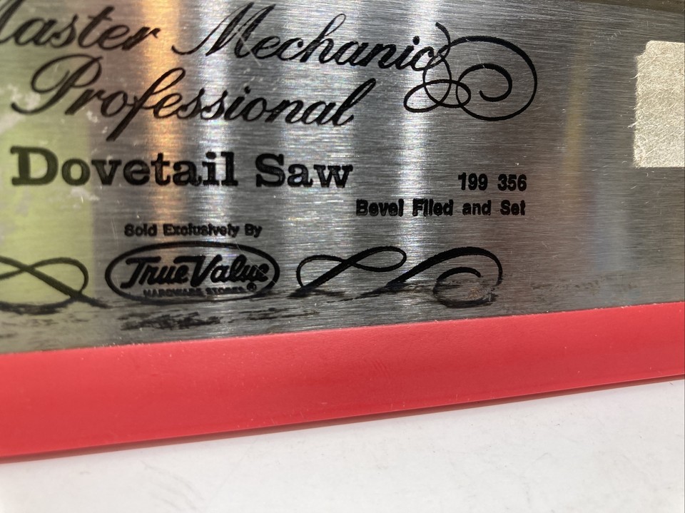 True Value Master Mechanic Dovetail Saw 12 Point 10"* | eBay