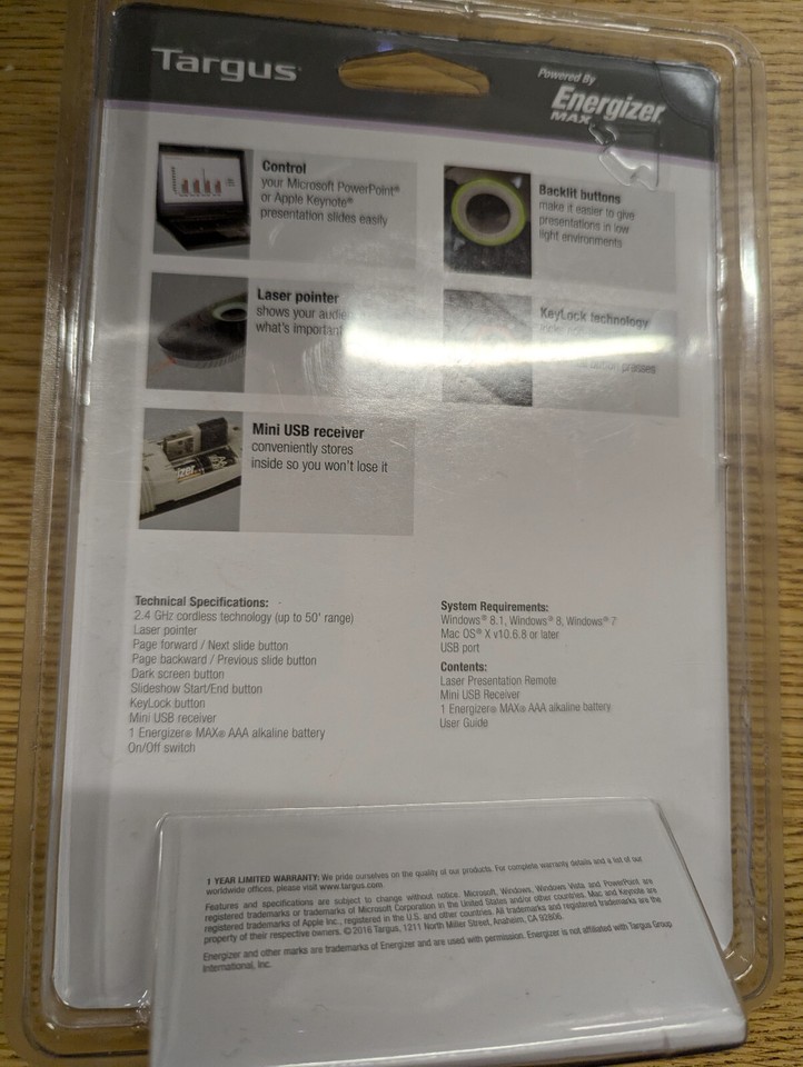 Targus Laser Presentation Remote | eBay