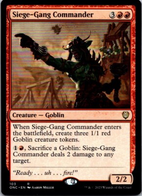 Magic the Gathering Siege-Gang Commander Phyrexia: All Will Be One ...