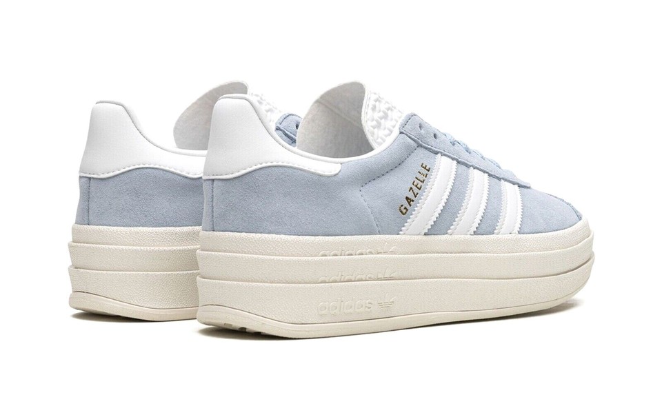 adidas Originals Gazelle Bold Blue Wedge Logo Sneakers Retro Shoes ...
