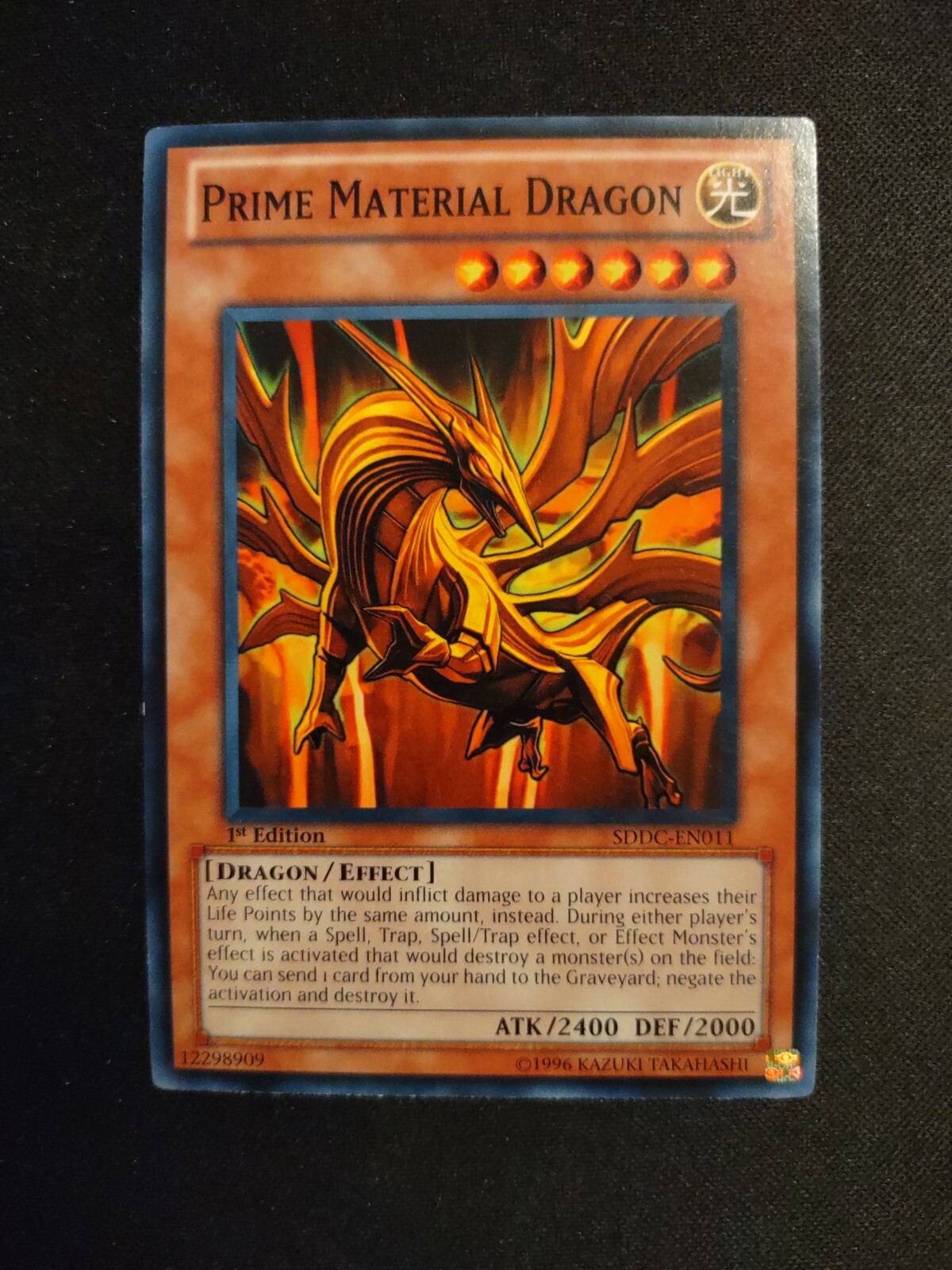 1x Prime Material Dragon - SDDC-EN011 - Common - 1st Edition YuGiOh LP | eBay