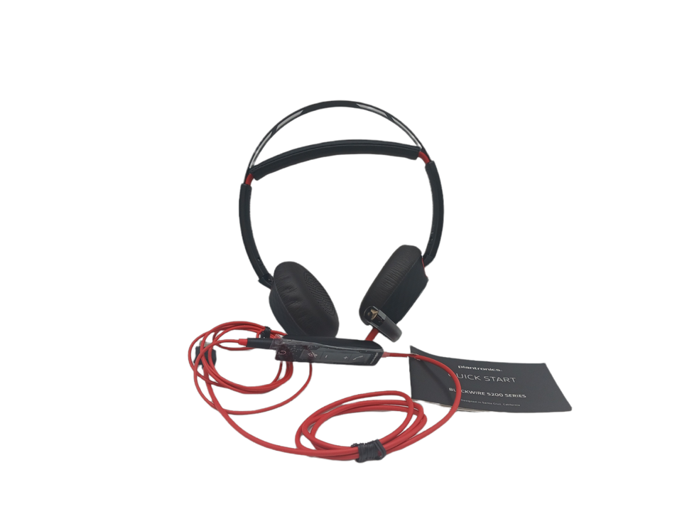 Plantronics Blackwire C5220T C5200 USB Stereo Headset C5200 - TESTED ...