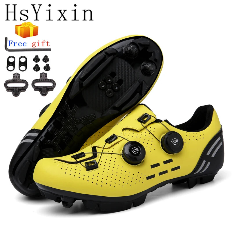 MTB Bike Riding Shoes Men's Ultralight Road Cycling Shoes Self-locking ...