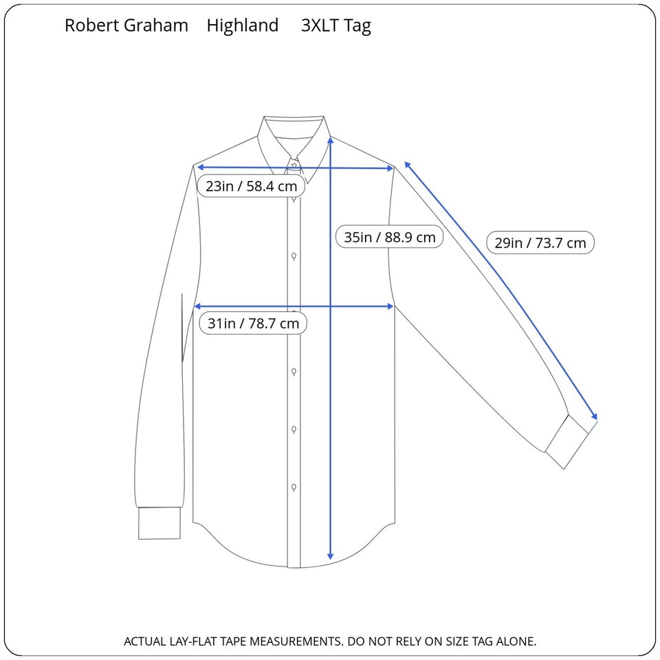 Robert Graham Highland Shirt Mens 3XLT Classic Fit Slate Blue Jacquard ...