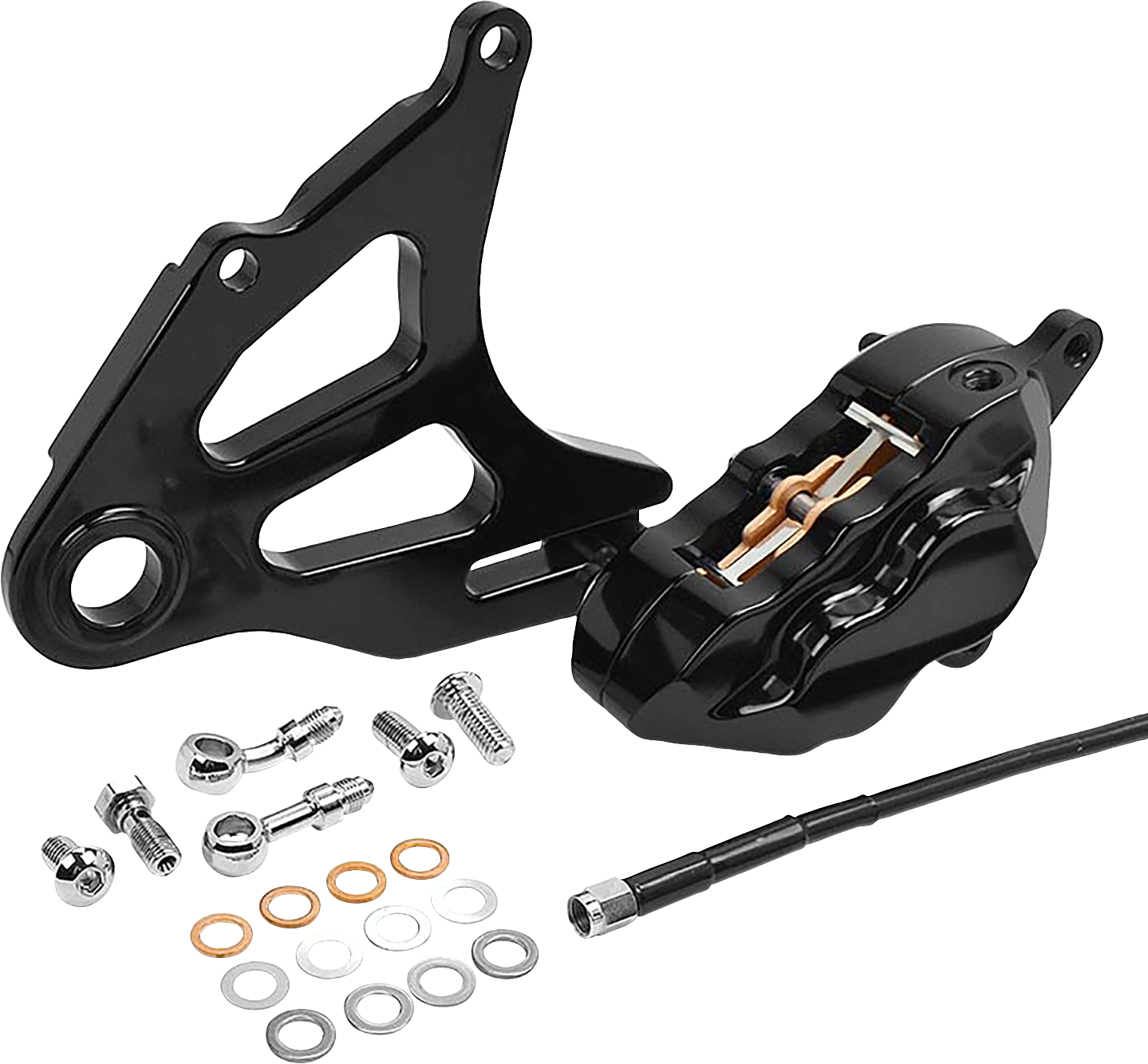 Hawg Halters Rear Piston Caliper & Mounting Bracket Black #RKSTAB518 | eBay