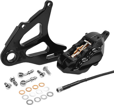 Hawg Halters Rear Piston Caliper & Mounting Bracket Black #RKSTAB518 | eBay