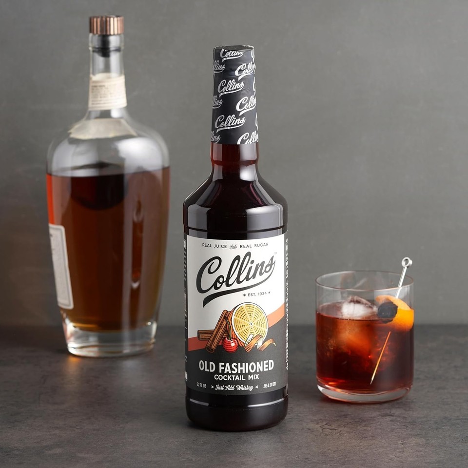 Collins Old Fashioned Mix | Made With Real Brown and Sugar Cherry Juice ...