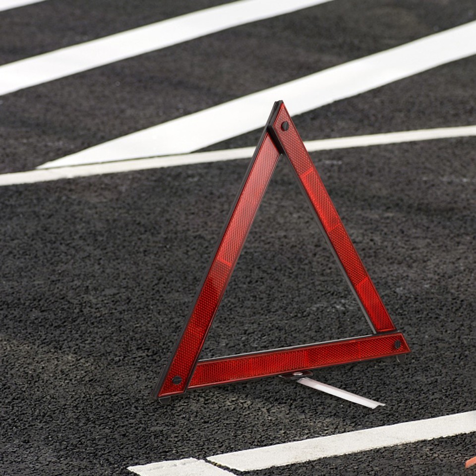 3 Pcs Warning Triangle Highway Traffic Triangles Safety Reflective ...