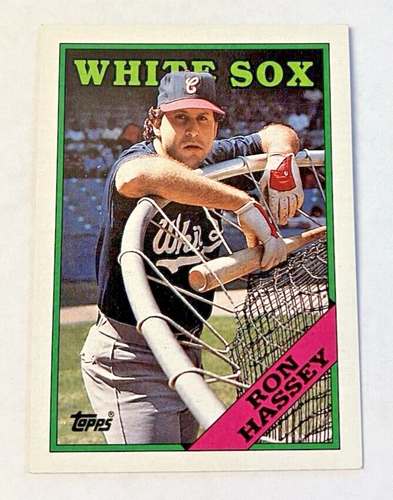 1988 Topps Chewing Gum MLB Baseball Card #458 Ron Hassey Chicago White ...