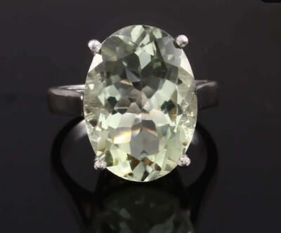 Natural Green Amethyst Ring 925 Sterling Silver Ring Jewelry ring Gift ...