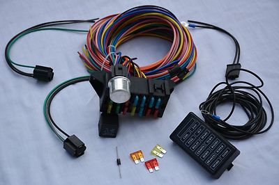 14 Circuit Wire Harness Fuse Box street hot rod wiring car truck 12v GM ...