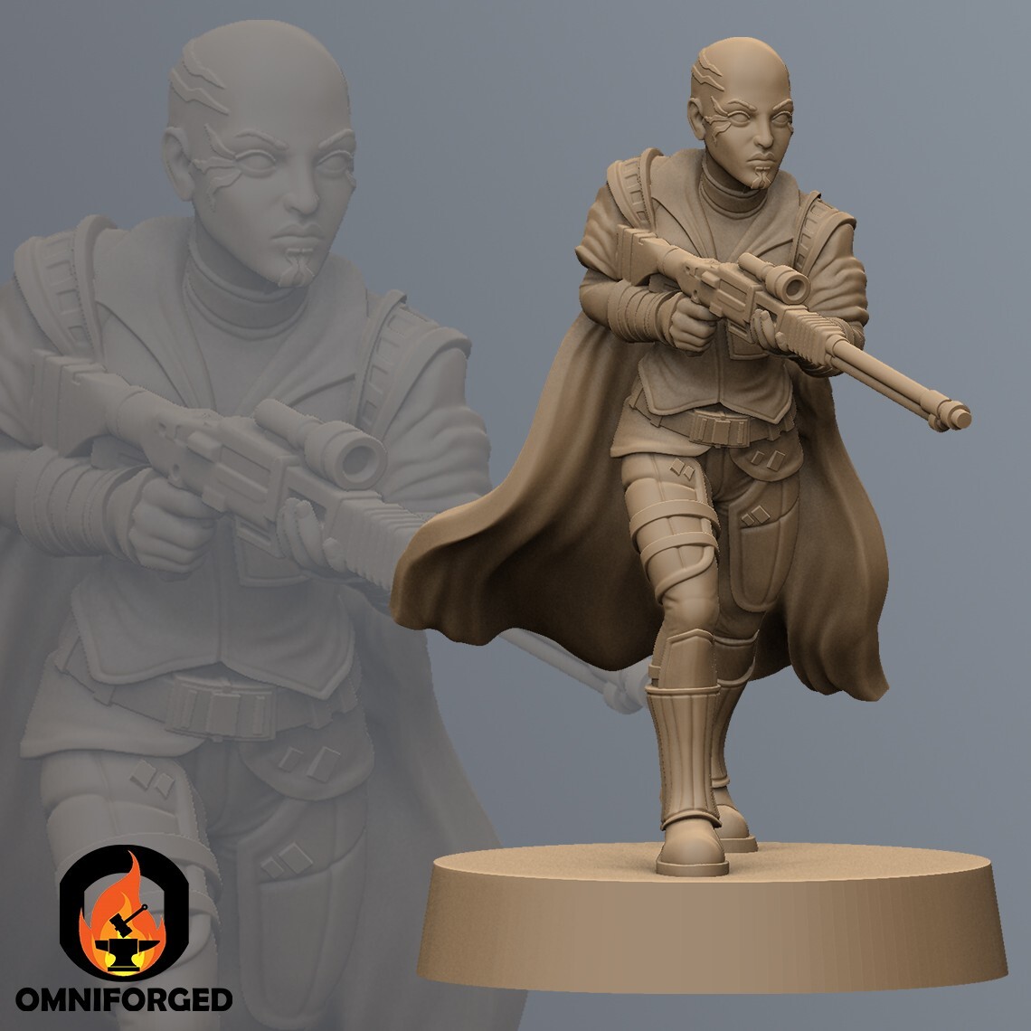 Star Wars Legion Kaliyo Djannis Miniature 3D Printed Resin Mini Proxy ...