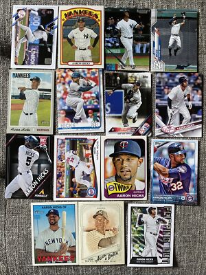 Aaron Hicks (15) Card Lot incl. Rookie Card New York Yankees | eBay