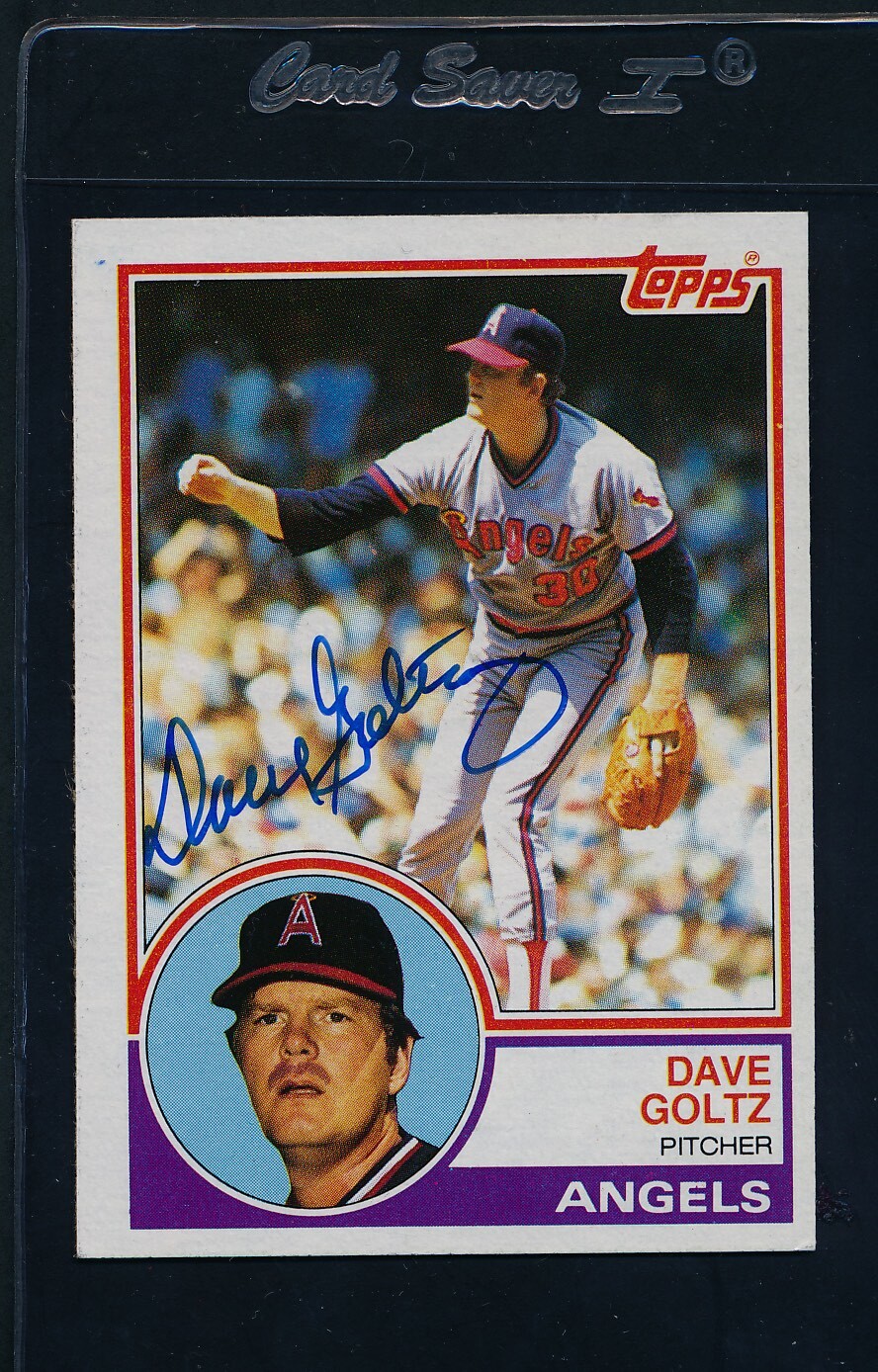 1983 Topps #468 Dave Goltz Angels Signed Auto *40854 | eBay
