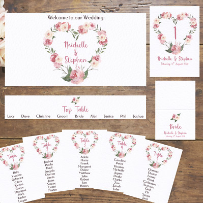 DIY Wedding Table Plan Cards - Place Cards - Table Numbers - Menus ...