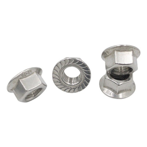 20 Pcs M4 M5 M6 Metric Fine Thread 304 Stainless Steel Hex Flange Nut ...