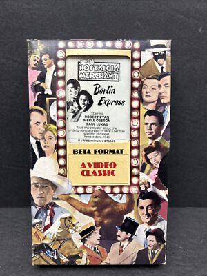 BERLIN EXPRESS BETAMAX BLACK & WHITE BETA TAPE/ROBERT RYAN/MERLE OBERON ...