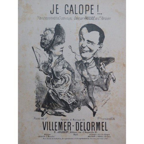 Villemer Delormel I Gallop Song Piano 19th | eBay UK