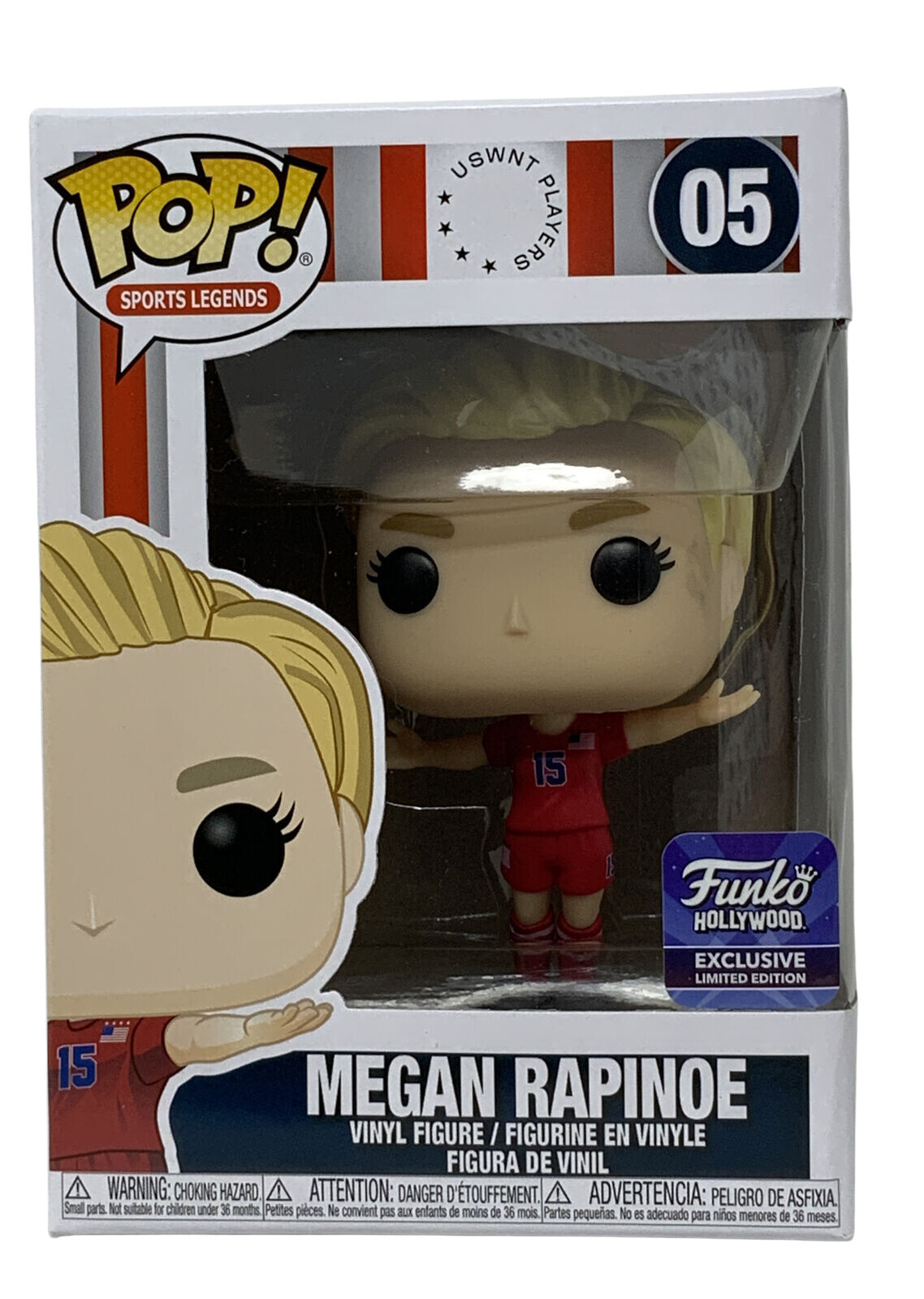 Funko Pop! Soccer: USWNT - Megan Rapinoe (Away Jersey) Figure (Barnes ...