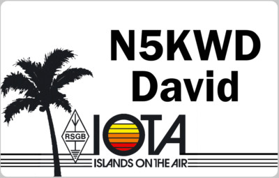 Islands on the Air IOTA Amateur Radio Name Badge Tag ID Personalized ...