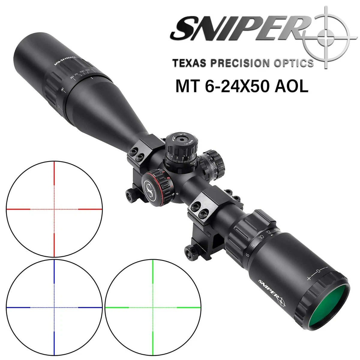 Red Sniper Crosshairs Mil Dot