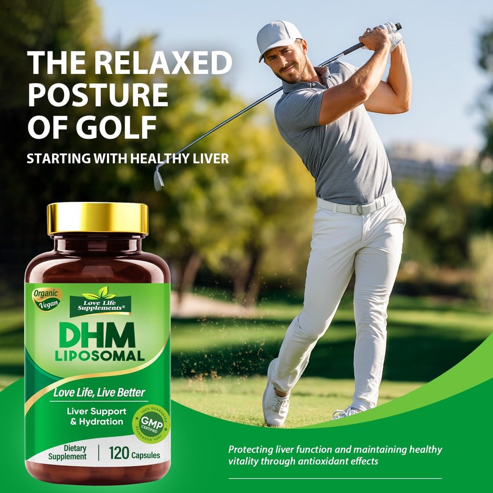 DHM 1000mg Dihydromyricetin – 120 Capsules, Liver Support & Hydration ...