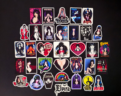 Elvira Mistress Of The Dark Vinyl Decal Stickers Horror Goth Spooky ...