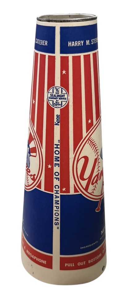 Vintage 1960's New York Yankees Baseball Stadium Popcorn Holder ...