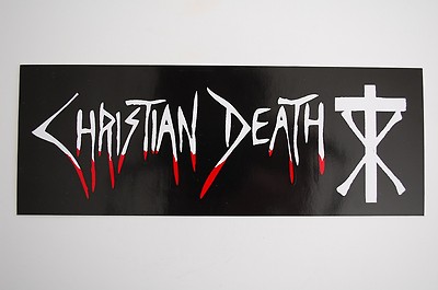 Christian Death Sticker Decal (68) Goth Gothic Rock Bauhaus The Cure ...