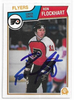 RON FLOCKHART Autographed Signed 1983-84 OPC card #264 Philadelphia ...