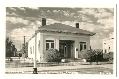 Copper Queen Library Douglas Arizona AZ Postcard c1961 | eBay