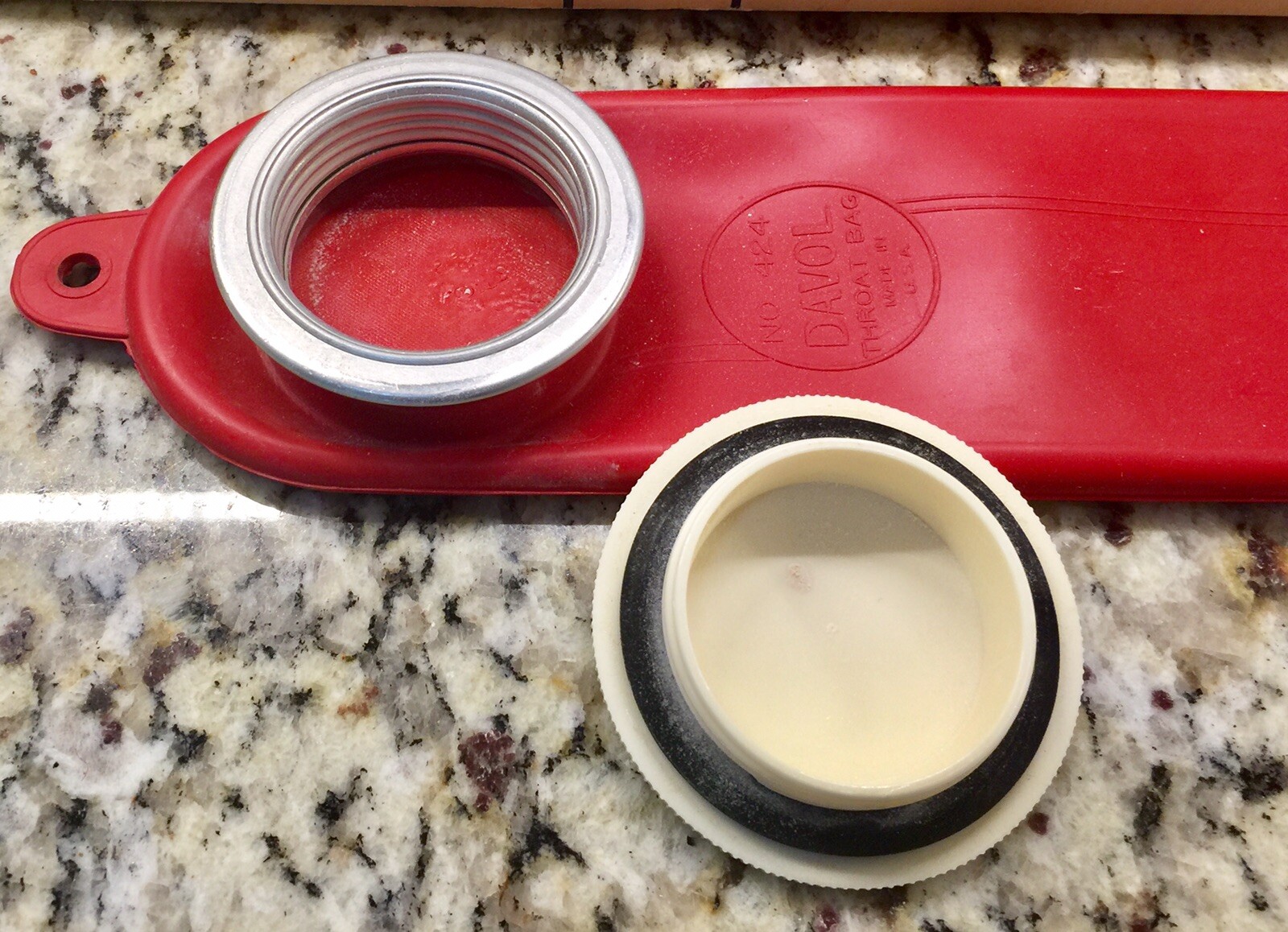 Vintage Davol Throat & Spinal Ice Bag w/White Cap 3"x12" - Made in U.S ...