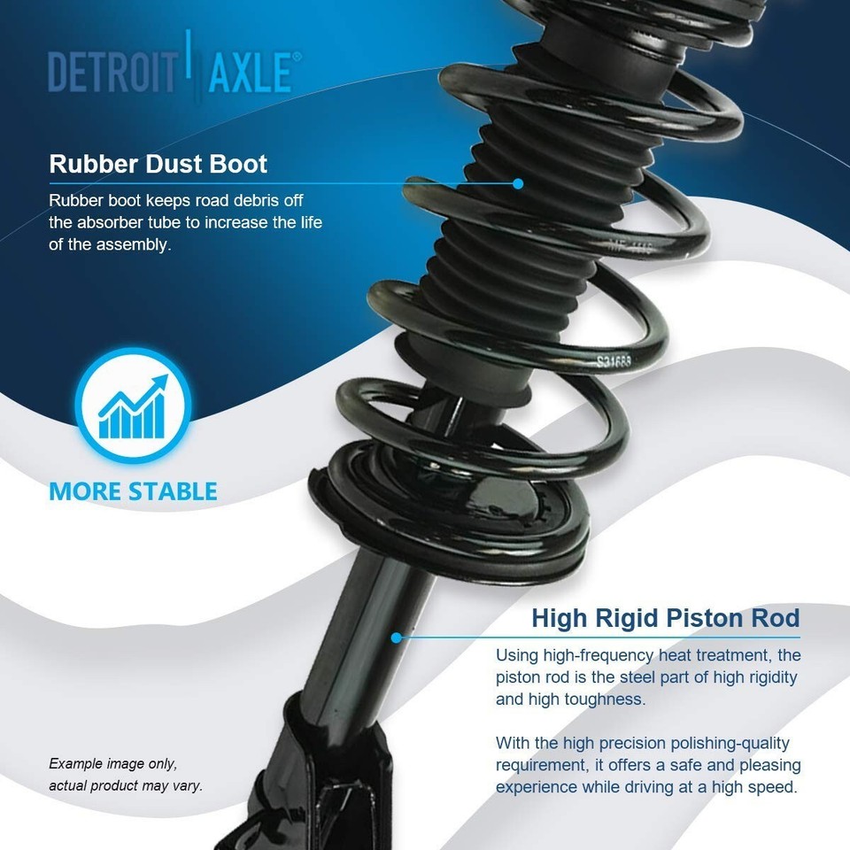 Front Struts w/ Coil Spring Rear Shocks Kit for 2007-2010 Ford Edge ...