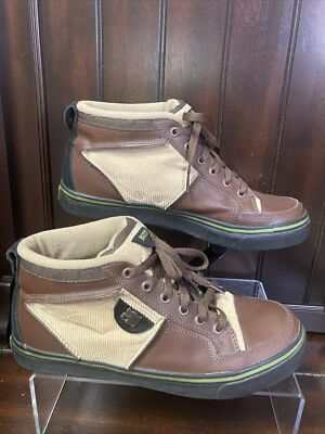 Ipath Y2K 2006 Skateboard Sneaker Brown Leather Corduroy Stash Pocket ...