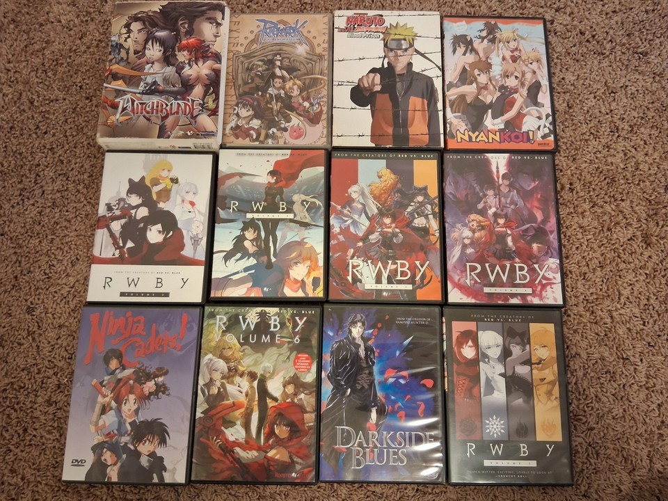 Lot Of 20 Anime's (12 DVD's & 8 Blu-ray's) | eBay
