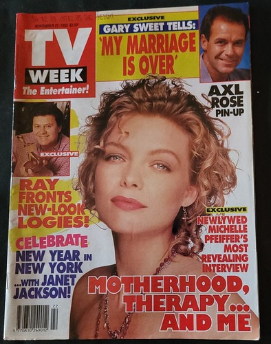 Vintage Australian Magazine - TV WEEK 27 NOVEMBER 1995 MICHELLE ...