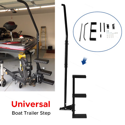 Universal Scalable Boat Trailer Step Fit For Bass Boat Easy Install w ...