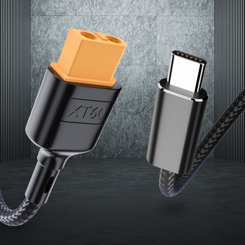 XT60 To Type-C Charging Cable PD2.0 100W 20V 5A for ToolkitRC SC100 ...